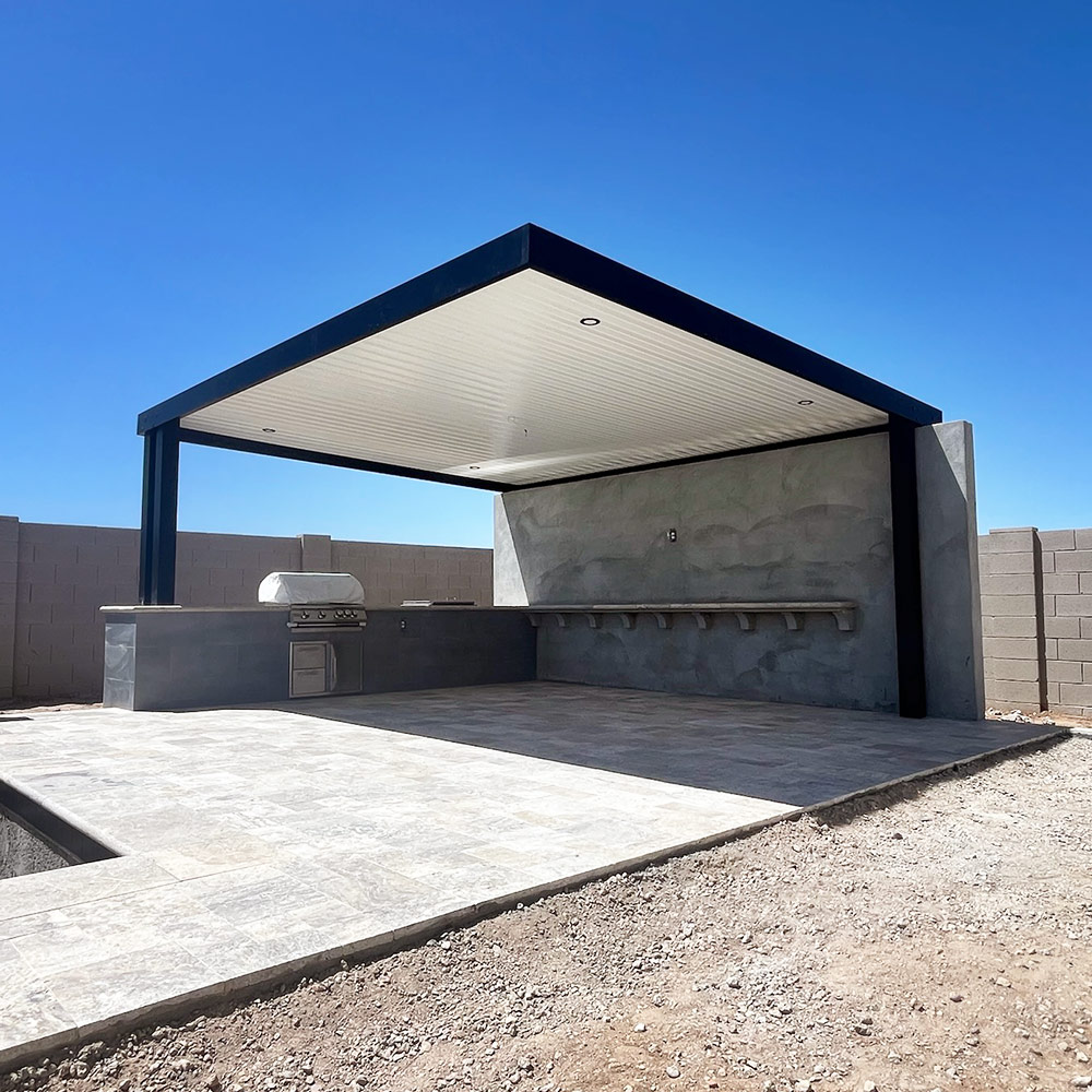 4K Aluminum Pergola Installation - JLC Enterprises